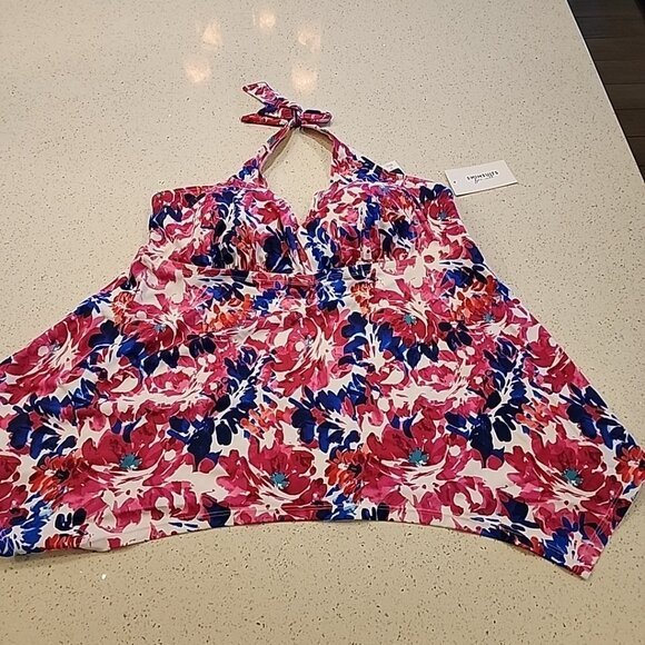 Swimsuits For All | Swim | Nwt Swimsuits For All Halter Tankini Top 22 ...